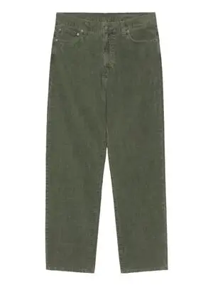 Carhartt Work In Progress Aaron Corduroy Tapered Fit Trousers - Leaf