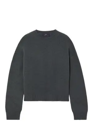 Arch4 Crew Neck Sweater With Ribbed Cuffs And Hem - Black