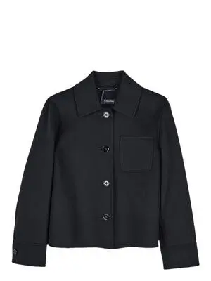 Max Mara Collared Long-sleeved Casual Jacket - Black
