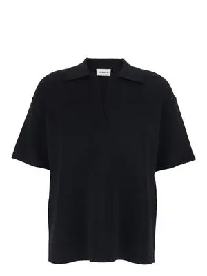 P.a.r.o.s.h Short Sleeve Polo Shirt - Black