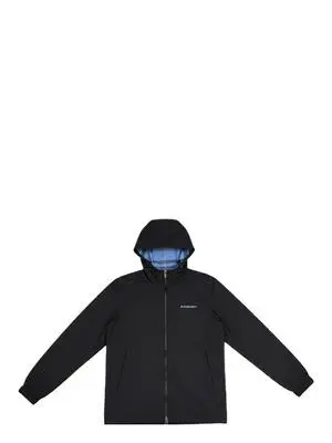 Burberry Burberry Reversible Plaid Print Hooded Jacket Black