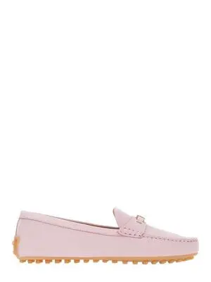 TOD'S Suede Loafers With Logo Detail - Pink