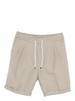 Brunello Cucinelli Pleated Drawstring Shorts - Nude