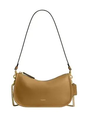 COACH Waverly Leather Shoulder Bag - Brown