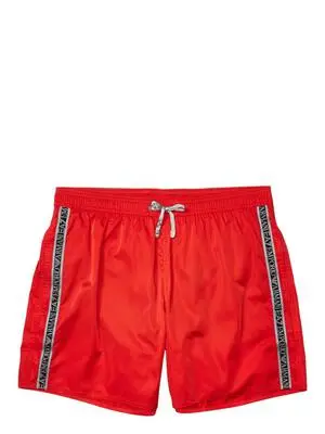 EA7 Logo Detail Shorts - Red