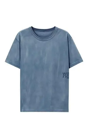 Alexander Wang Puff Logo Jersey T-shirt - Blue
