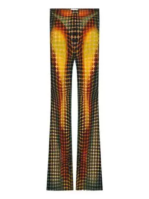 JEAN PAUL GAULTIER Printed Flared Trousers - Multicolor