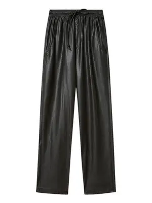 Isabel Marant Étoile Drawstring Wide-leg Pants - Black