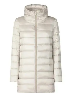 SAVE THE DUCK Logo Patch Padded Jacket - White
