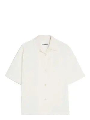 JIL SANDER Cotton Poplin Shirt - Eggshell