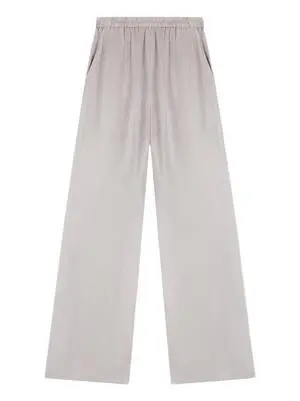 Emporio Armani Wide-leg Drawstring Pants - Grey