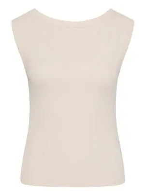 ST. AGNI Sleeveless Backless Top - Shell Pink
