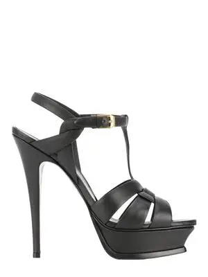 Saint Laurent Tribute High Heel Sandals - Black
