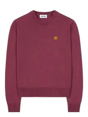 Kenzo Tiger Patch Knitted Jumper - Red