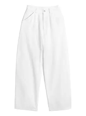 LEMAIRE High-waisted Wide-leg Jeans - White