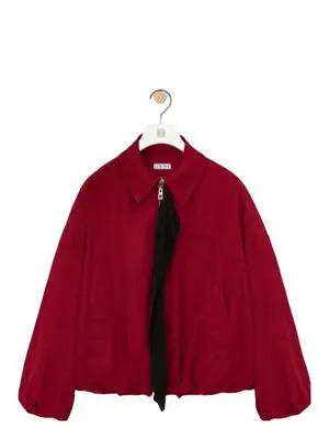 Loewe Embroidered Logo Zip-up Jacket - Red