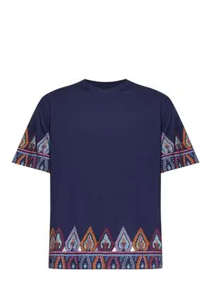 Etro Patterned Crewneck T-shirt - Blue