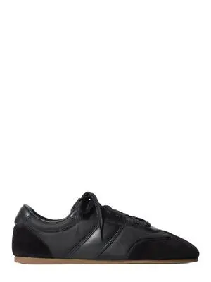 LEMAIRE Soft Runners In Suede And Nylon - Black