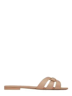 SAINT LAURENT Saint Laurent Tribute Flat Sandals