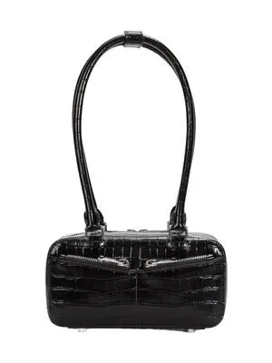 SELF-PORTRAIT Embossed Mini Shoulder Bag - Black