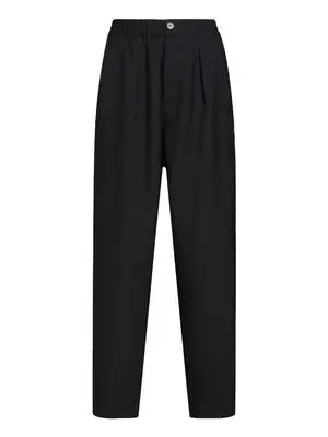 Marni High-waisted Cropped Trousers - Black