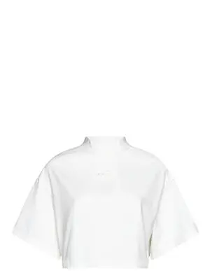 REEBOK Reebok Cropped T-Shirt With Embroidered Logo And High Neck