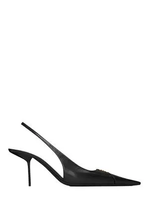 Saint Laurent Babylone Breteuil Slingback Pumps - Black