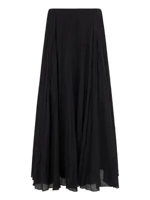 Vince Crinkled Maxi Skirt - Black