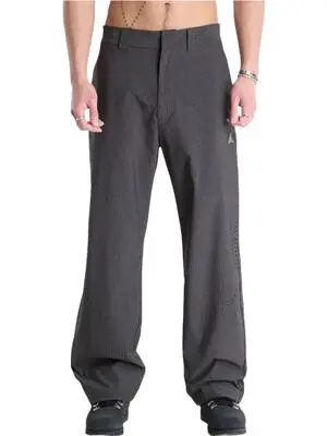 ROA Pinstriped Wide-leg Pants - Black