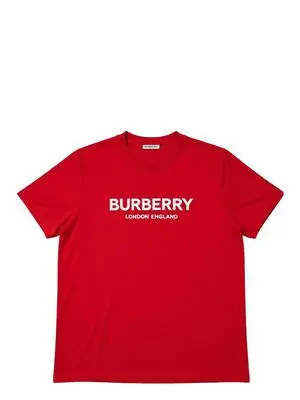 Burberry Letter Print Short-sleeve T-shirt - Red