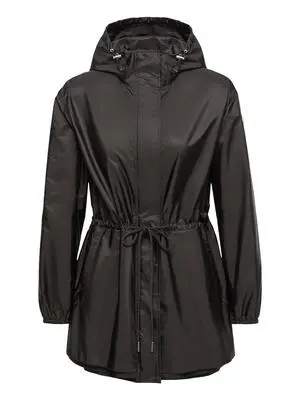 Moncler Logo Patch Hooded Jacket - Black