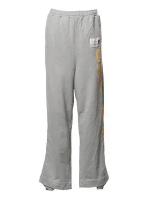 Mihara Yasuhiro Logo-patch Graphic-print Track Pants - Grey