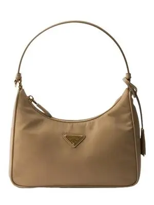 Prada Re-edition 2005 Re-nylon And Saffiano Mini Bag - Camel-colored