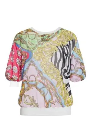 Moschino Mix Scarf Pattern Sweater - Multicolor