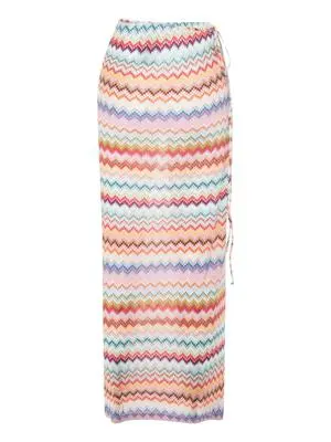 Missoni Missoni Zigzag Maxi Pareo Skirt Multicoloured