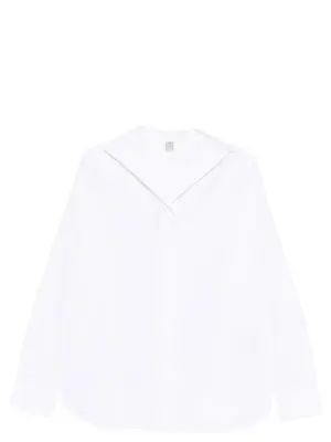 TOTÊME Totême Pleated V-Neck Dress