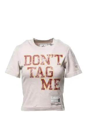 Mihara Yasuhiro Don't Tag Me" Printed T-shirt - Pink