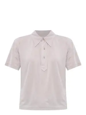 MAISON MARGIELA Short-sleeve Collared Polo Shirt - Purple