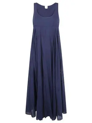 Aspesi Tiered Sleeveless Maxi Dress - Blue
