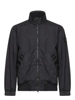 STONE ISLAND Stone Island Logo Patch Zip-Up Jacket