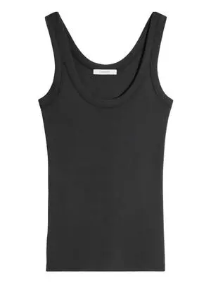 LEMAIRE Ribbed Top - Black