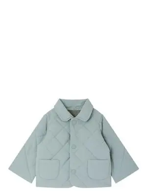 Bonpoint Quilted Button Jacket - Gray