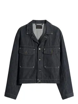 LEMAIRE Trucker Jacket In Denim - Slate