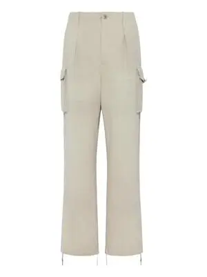 MAISON MARGIELA Wide-leg Cargo Trousers - Pink Beige