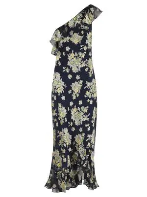 Rixo Leon Devoré Maxi Dress - Black