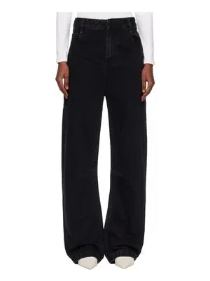 ENTIRE STUDIOS Black Gem Jeans - Magnetite