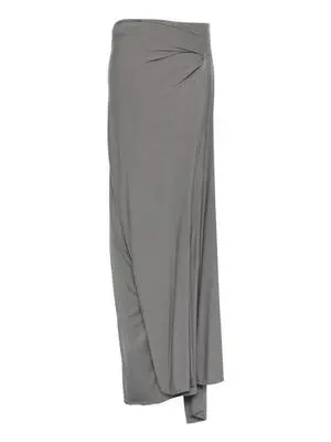 ENTIRE STUDIOS Asymmetrical Draped Maxi Skirt - Grey