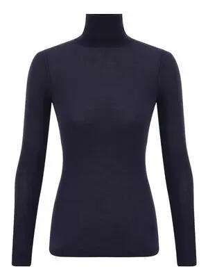 Zimmermann Fine Knit Roll Neck Top - Black