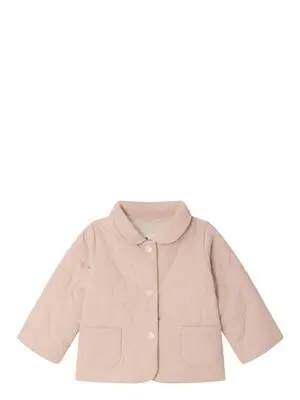 Bonpoint Quilted Button Jacket - Petals Rose