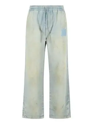 Amiri Straight Leg Baggy Jeans - Lightblue